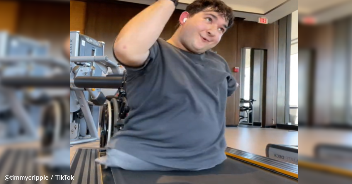 Man Born With No Legs And One Arm Shares How He Uses The Treadmill To ...