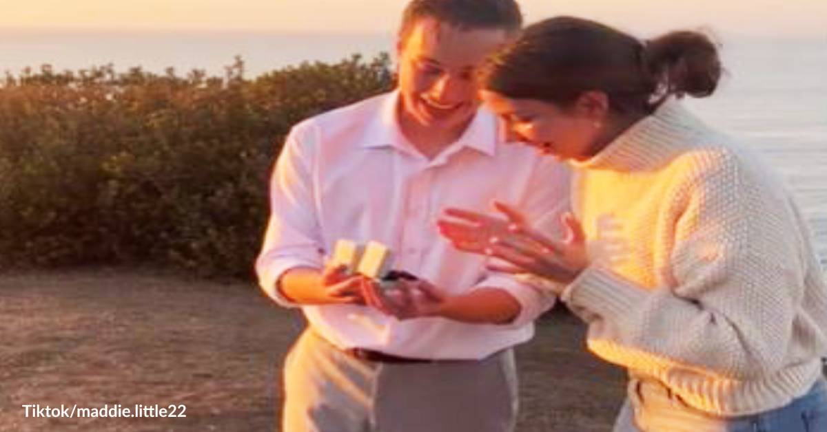 Fiance Surprises the Love of His Life with Two Rings in a Very Romantic ...