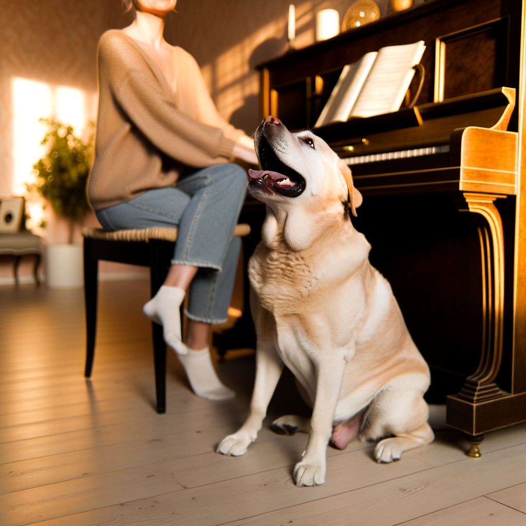 Labrador Retriever Goose Captivates Fans with His Piano Man Howls ...