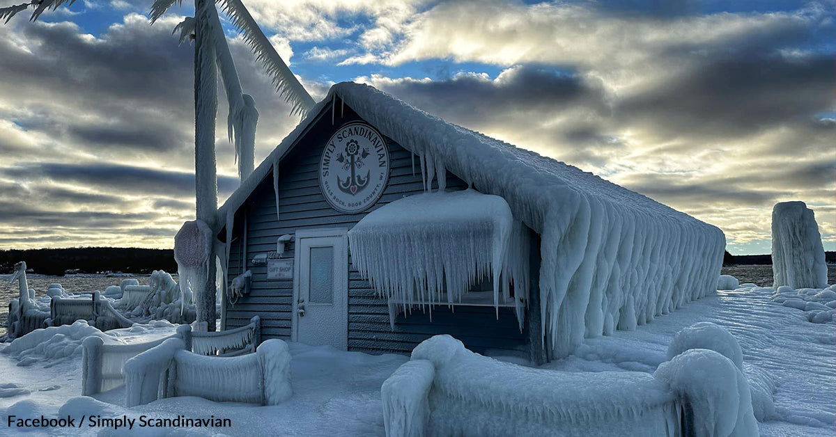 Ice-Covered Gift Shop Goes Viral For Looking Eerily Beautiful | GreaterGood