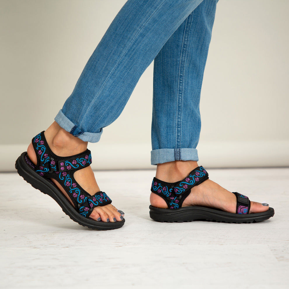 Women's Paw Print Walking Sandals | River Sandals | GreaterGood