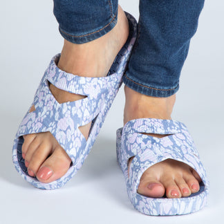 Women's EVA Criss Cross Slide Sandals | GreaterGood
