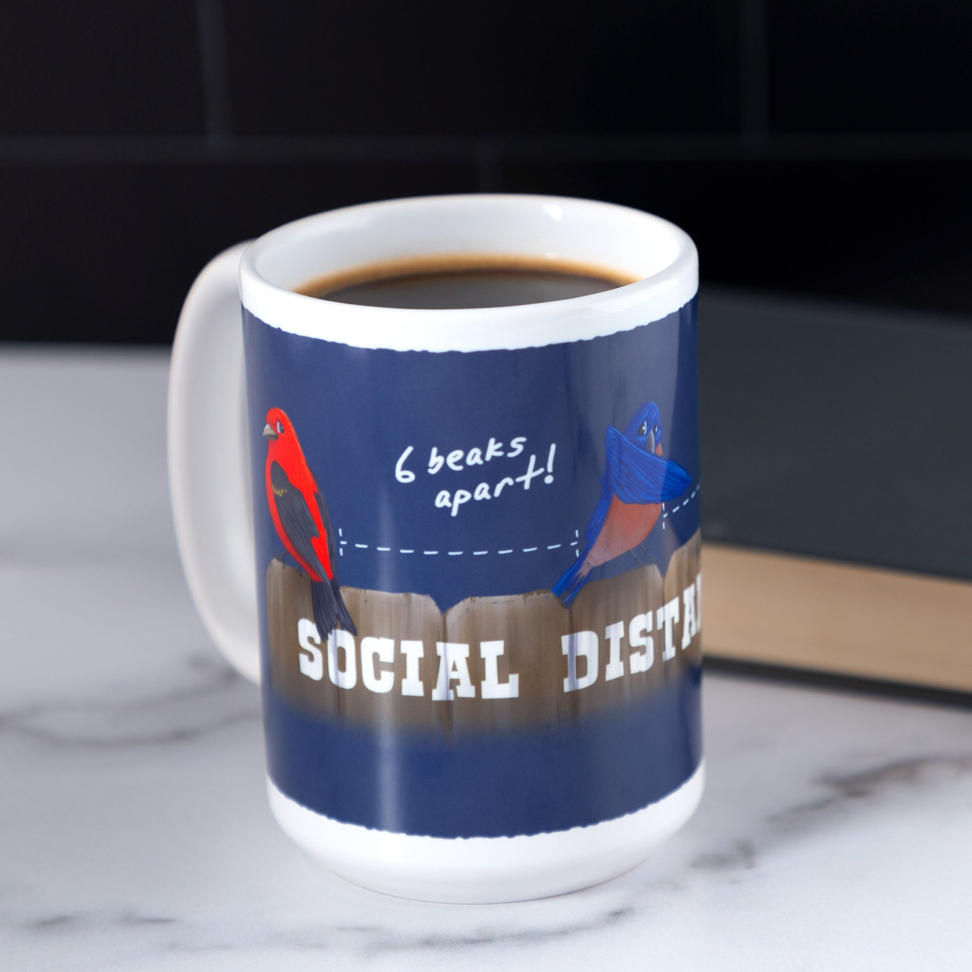 Social Distancing Bird Mug | GreaterGood