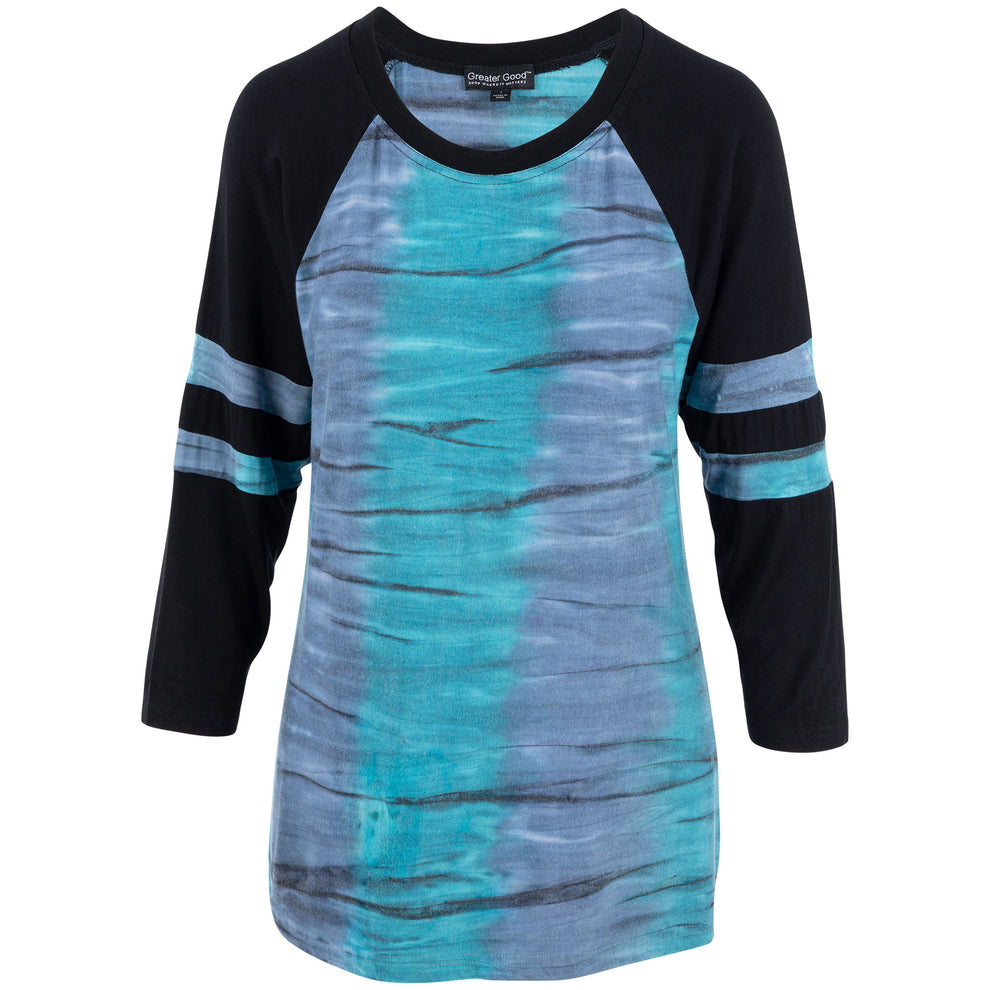 Safari Blue Raglan Top | GreaterGood
