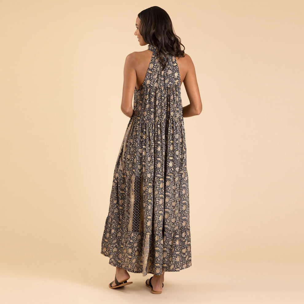 Saree Inspired Maxi Tiered Dress | GreaterGood