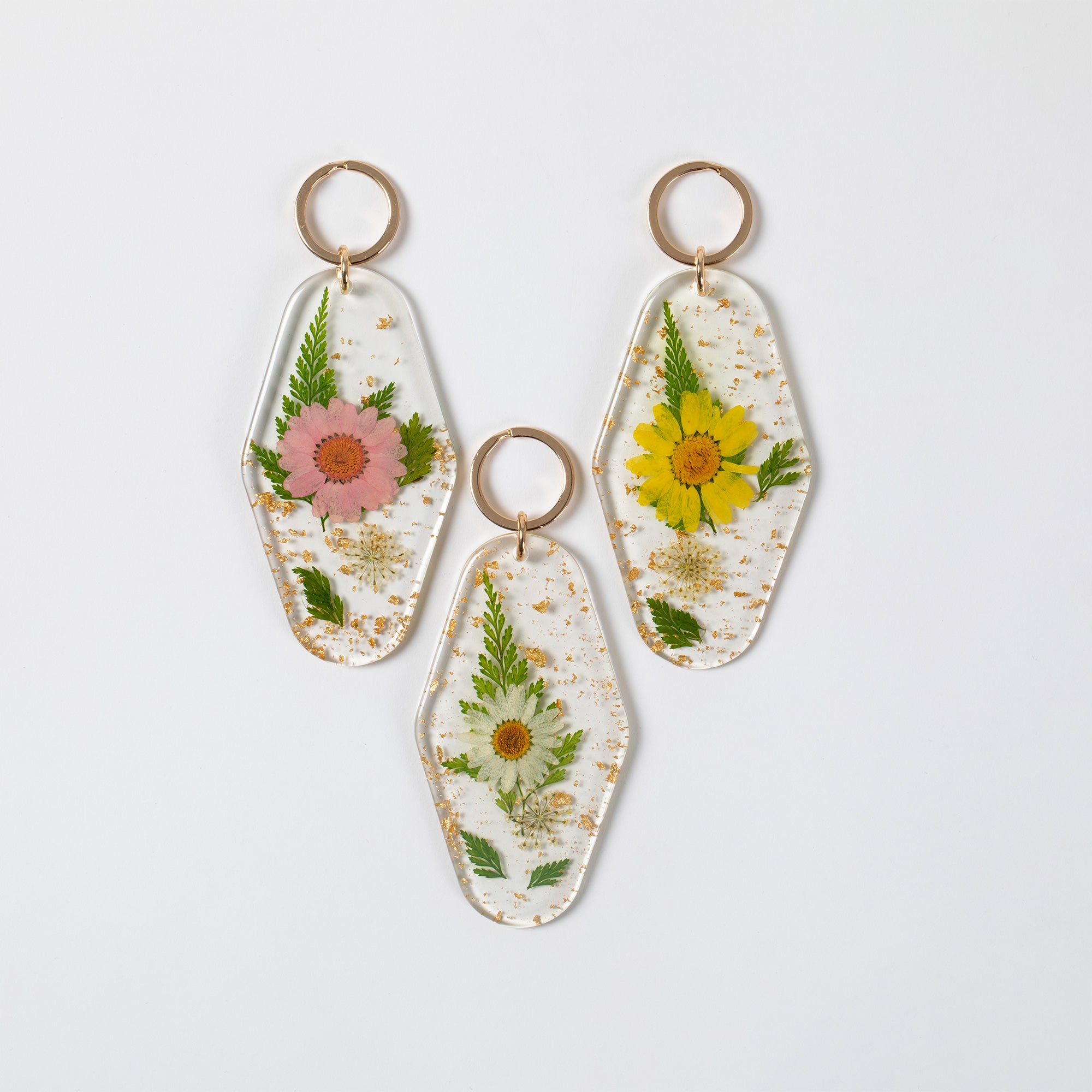 Elegant Real Flowers Keychain | GreaterGood