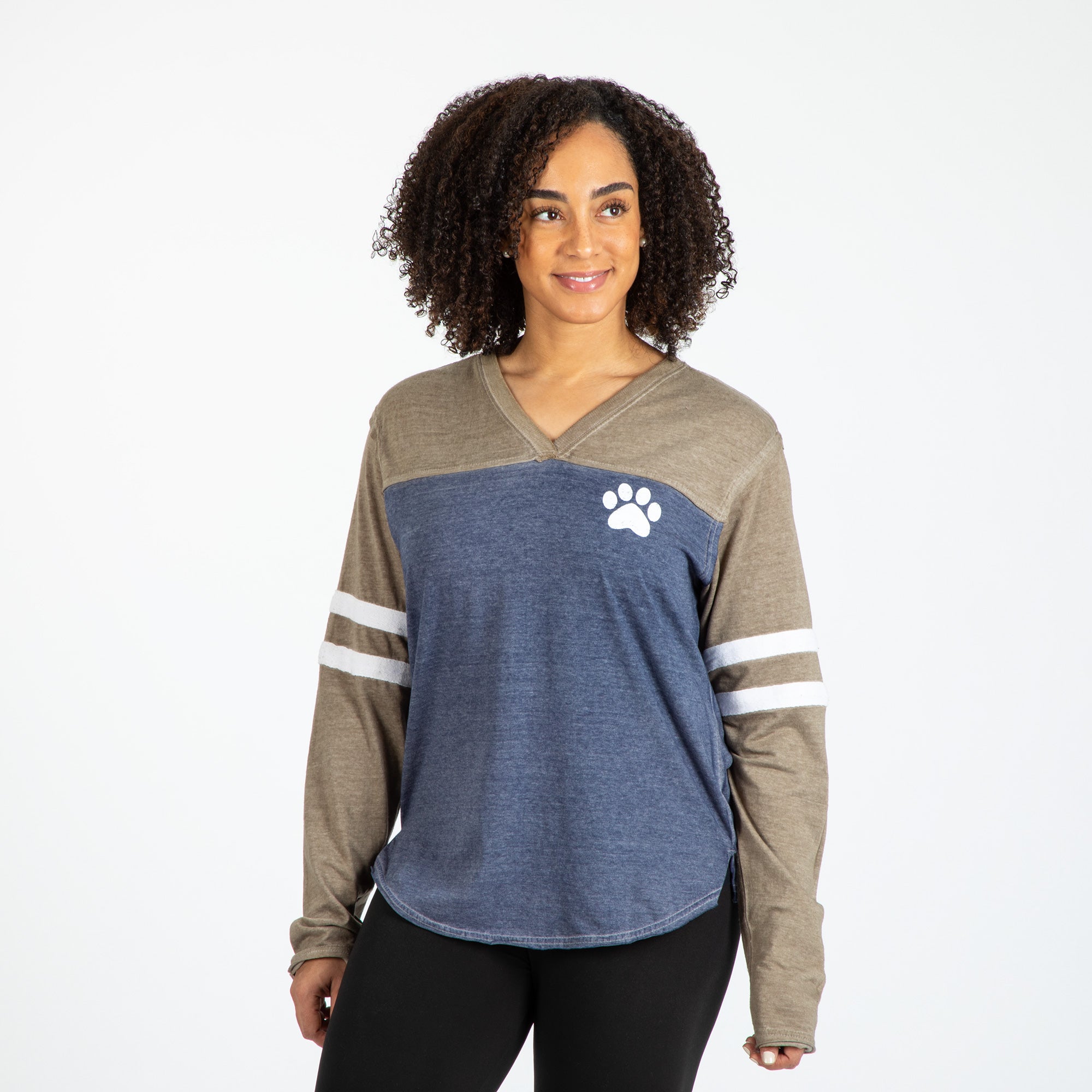 Paw Print Rugby Tee | GreaterGood