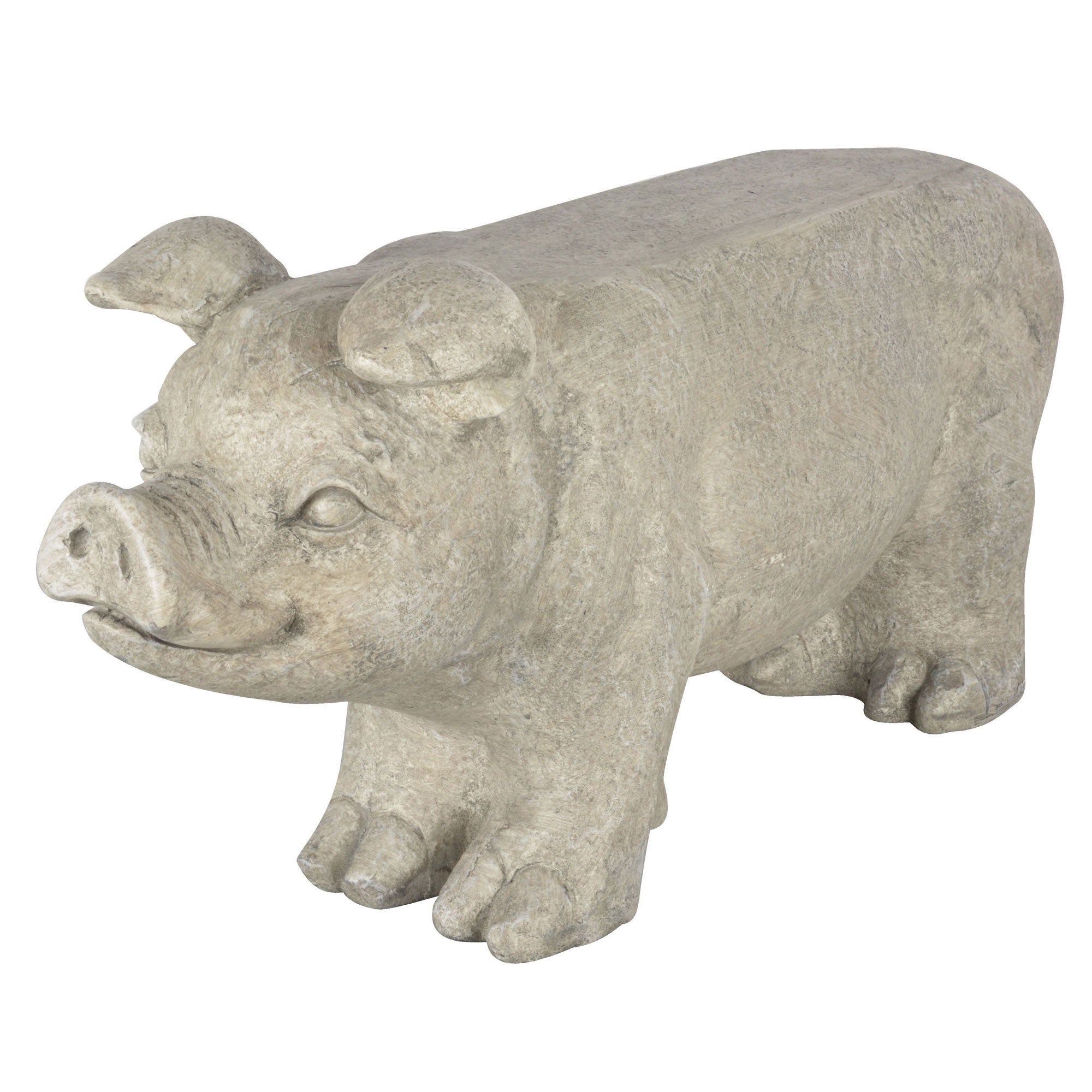 Esschert Design Gray Pig Garden Bench | GreaterGood