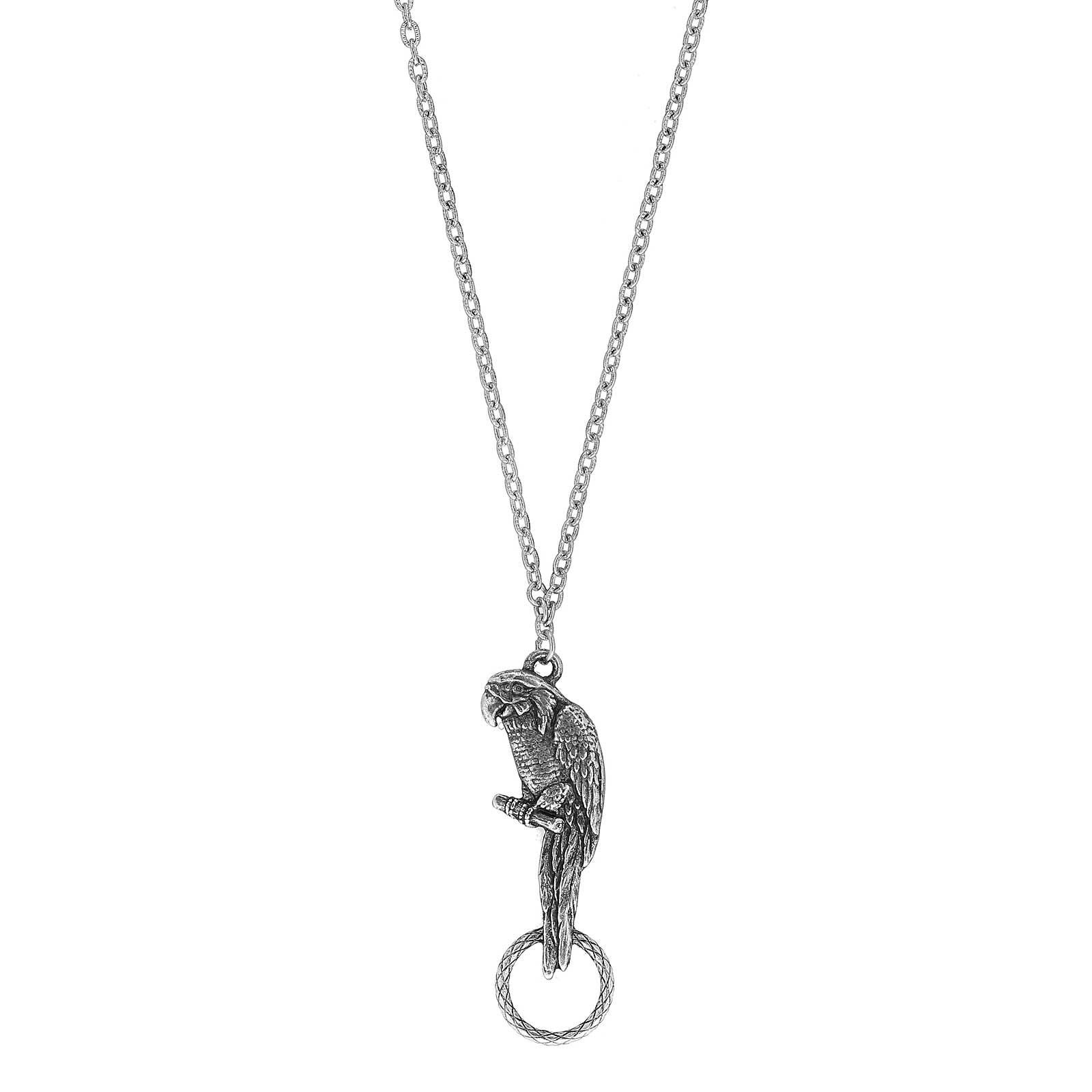 Pewter Parrot Eyeglass Holder 28" | GreaterGood