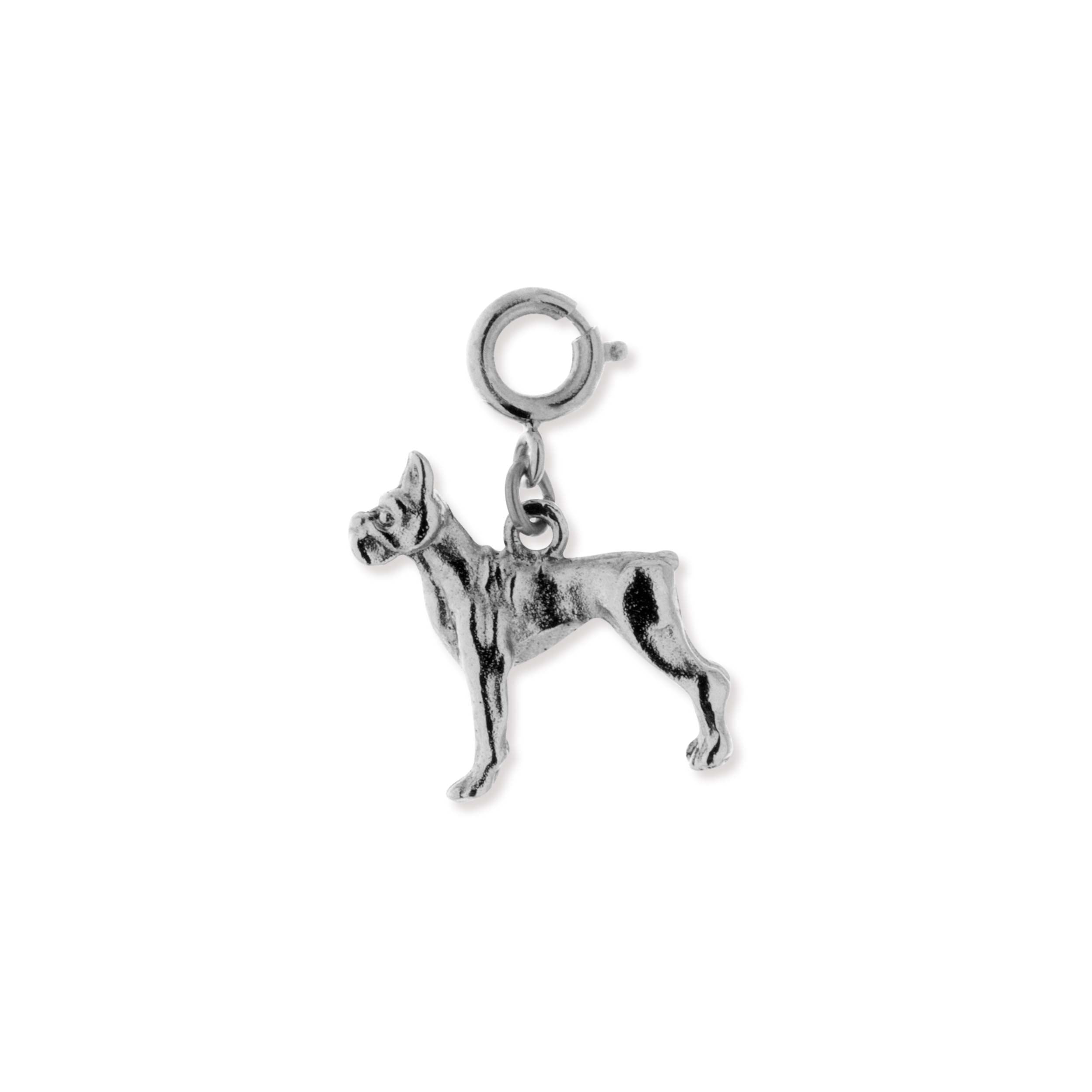 Pewter Boxer Dog Charm | GreaterGood