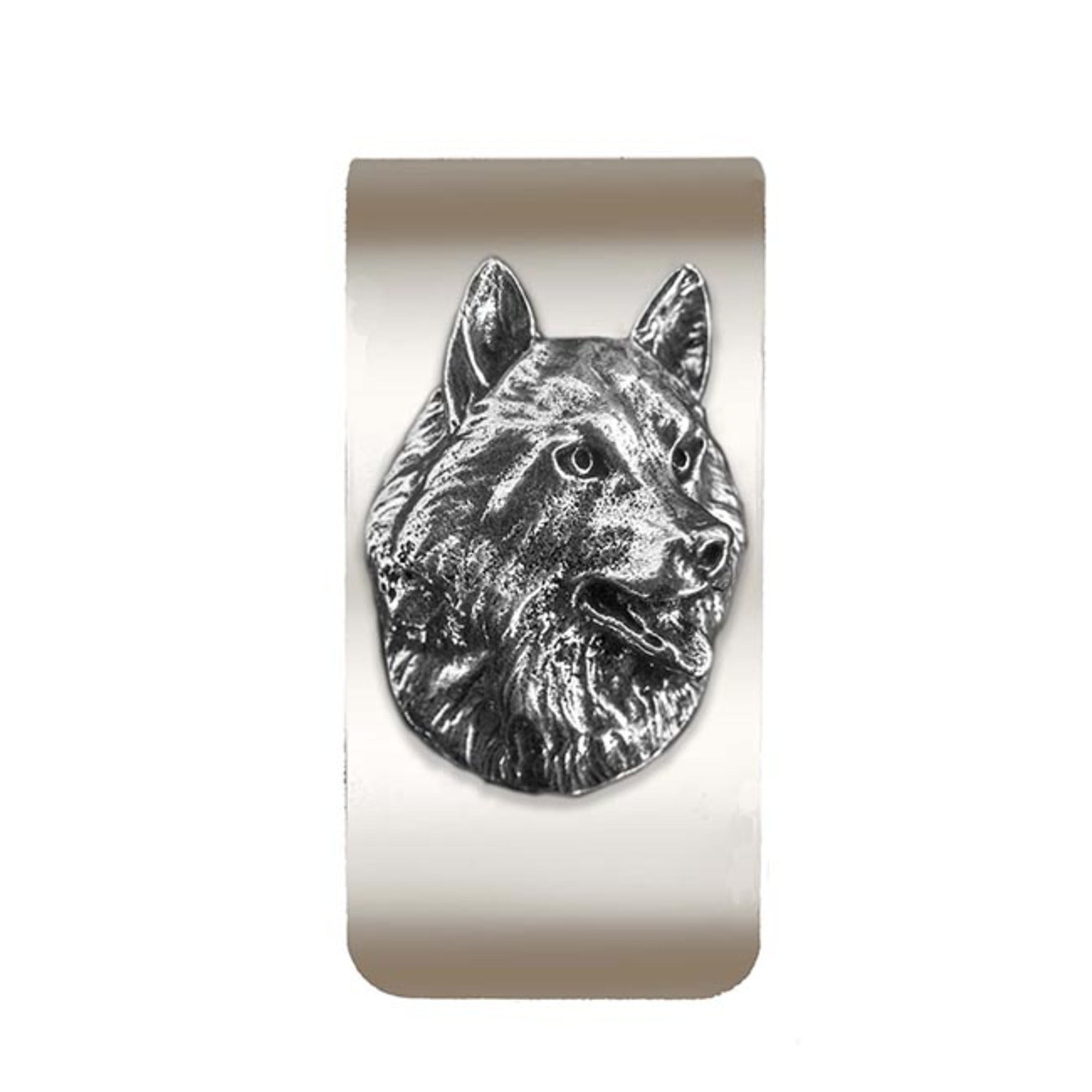 New-Spin Metal Casting Husky Money Clip | GreaterGood