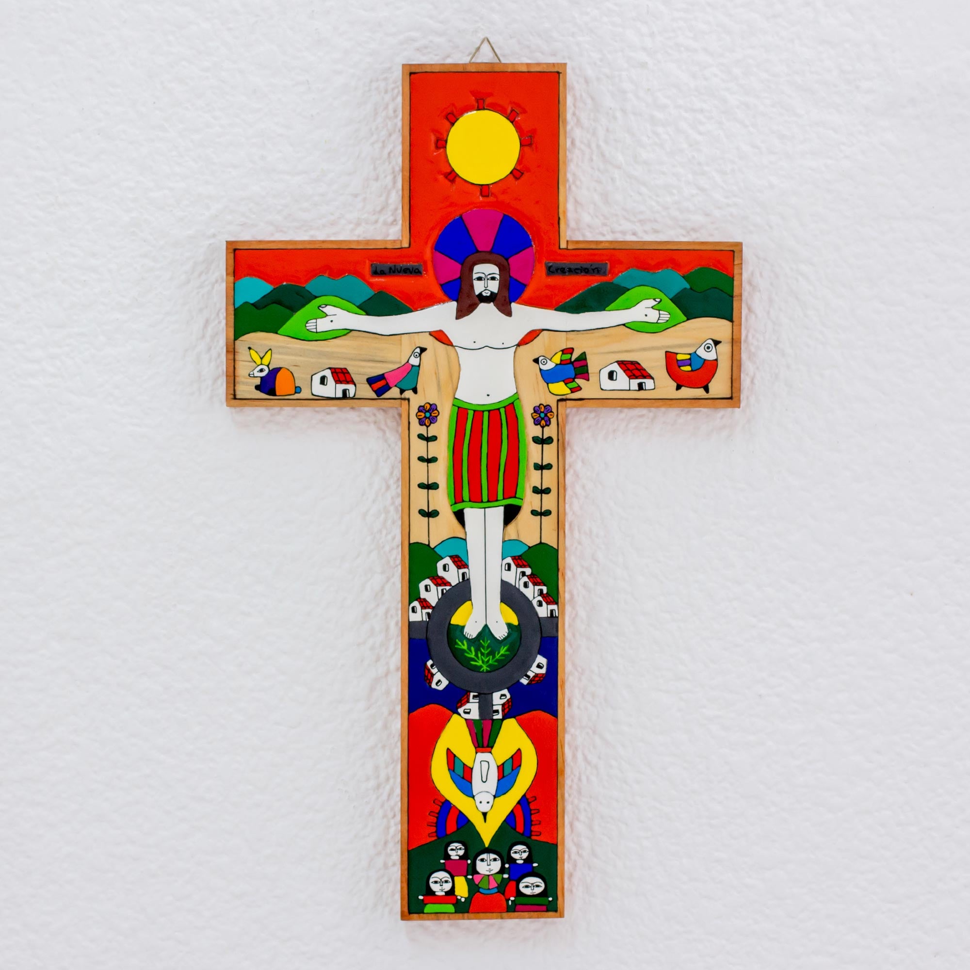 NOVICA New Creation Handcrafted Christianity Wood Cross | GreaterGood