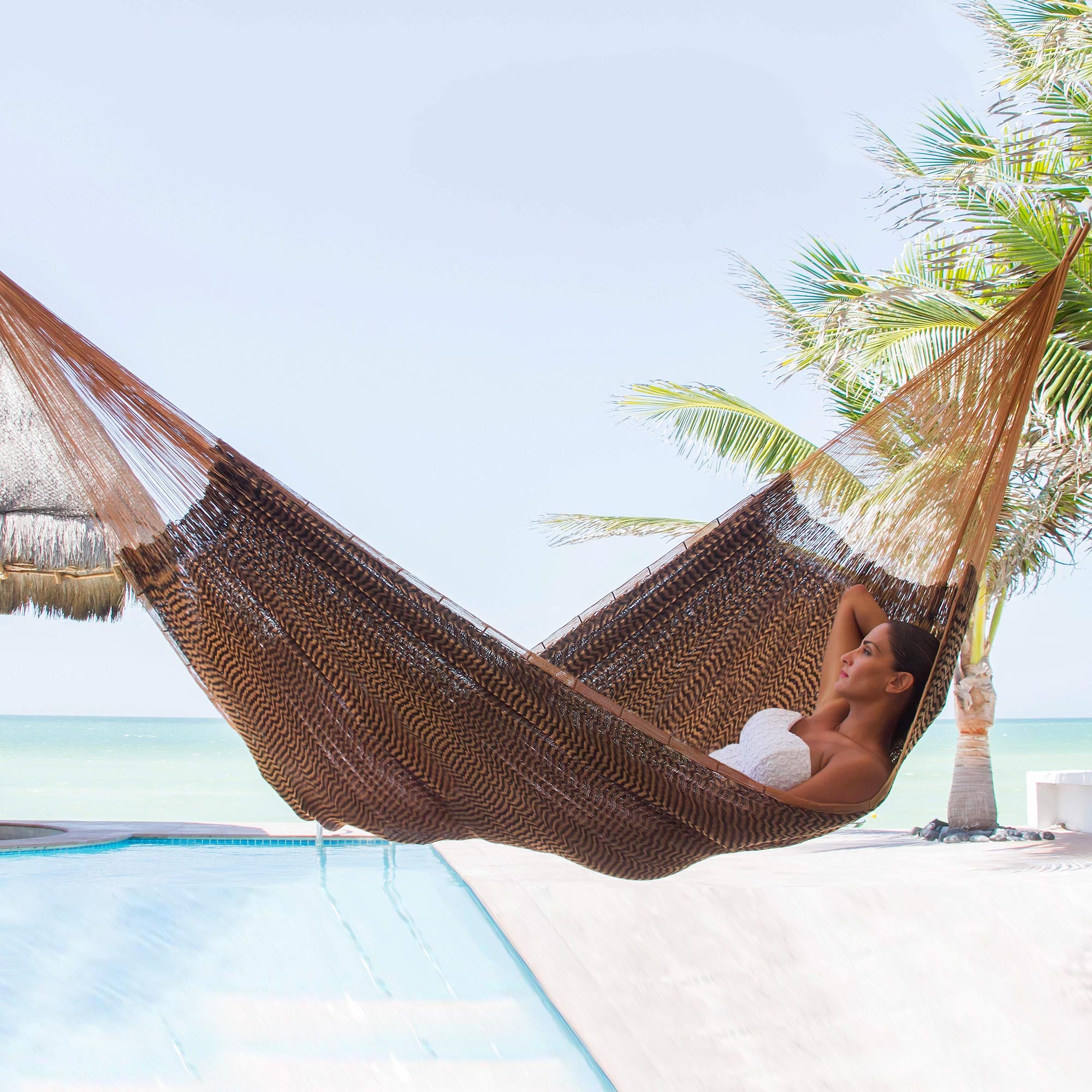 NOVICA Caribbean Mambo Handcrafted Mayan Hammock (Double) | GreaterGood