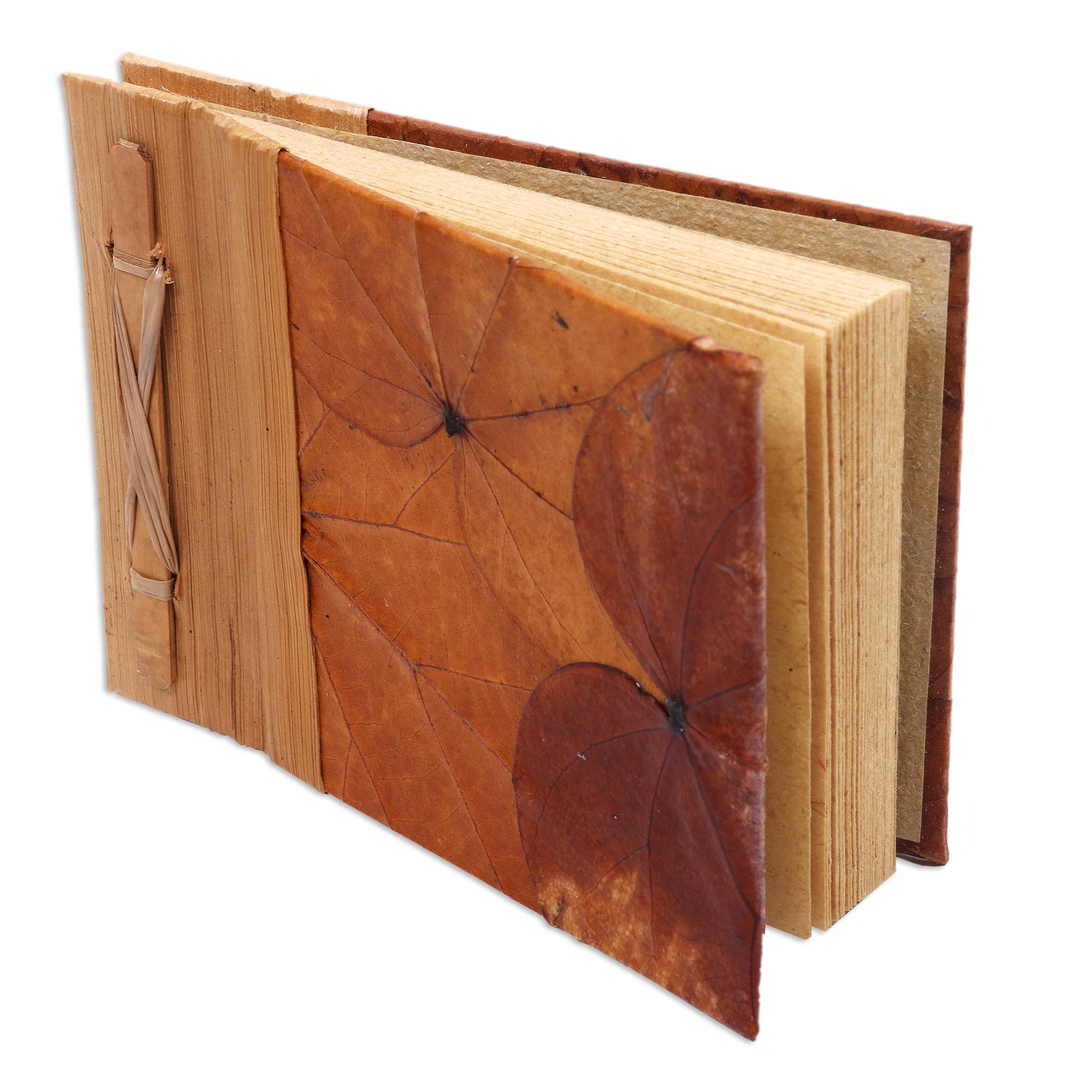 NOVICA Daun Waru Eco-Friendly Natural Fiber Journals | GreaterGood