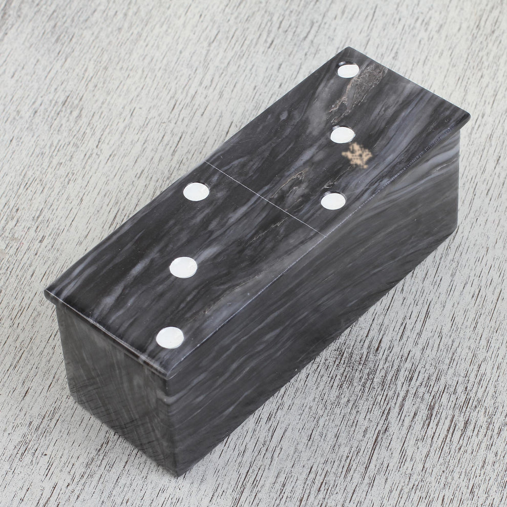 NOVICA Fascinating Challenge Stone Domino Set | GreaterGood