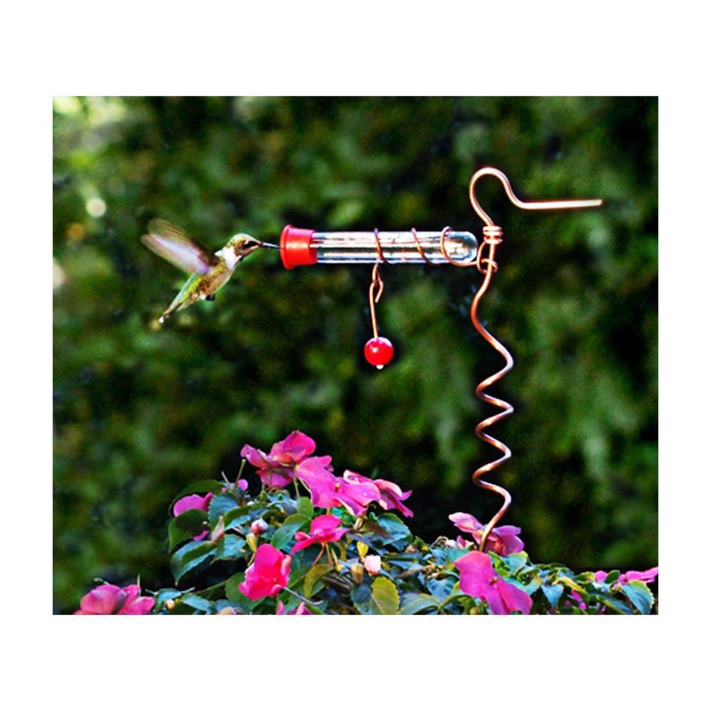 Copper Hummingbird Feeder Garden Stake | GreaterGood
