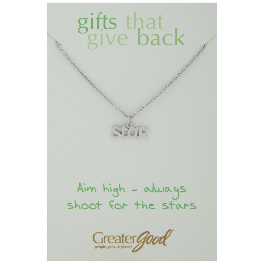 Inspirational Word Pewter Necklace | GreaterGood