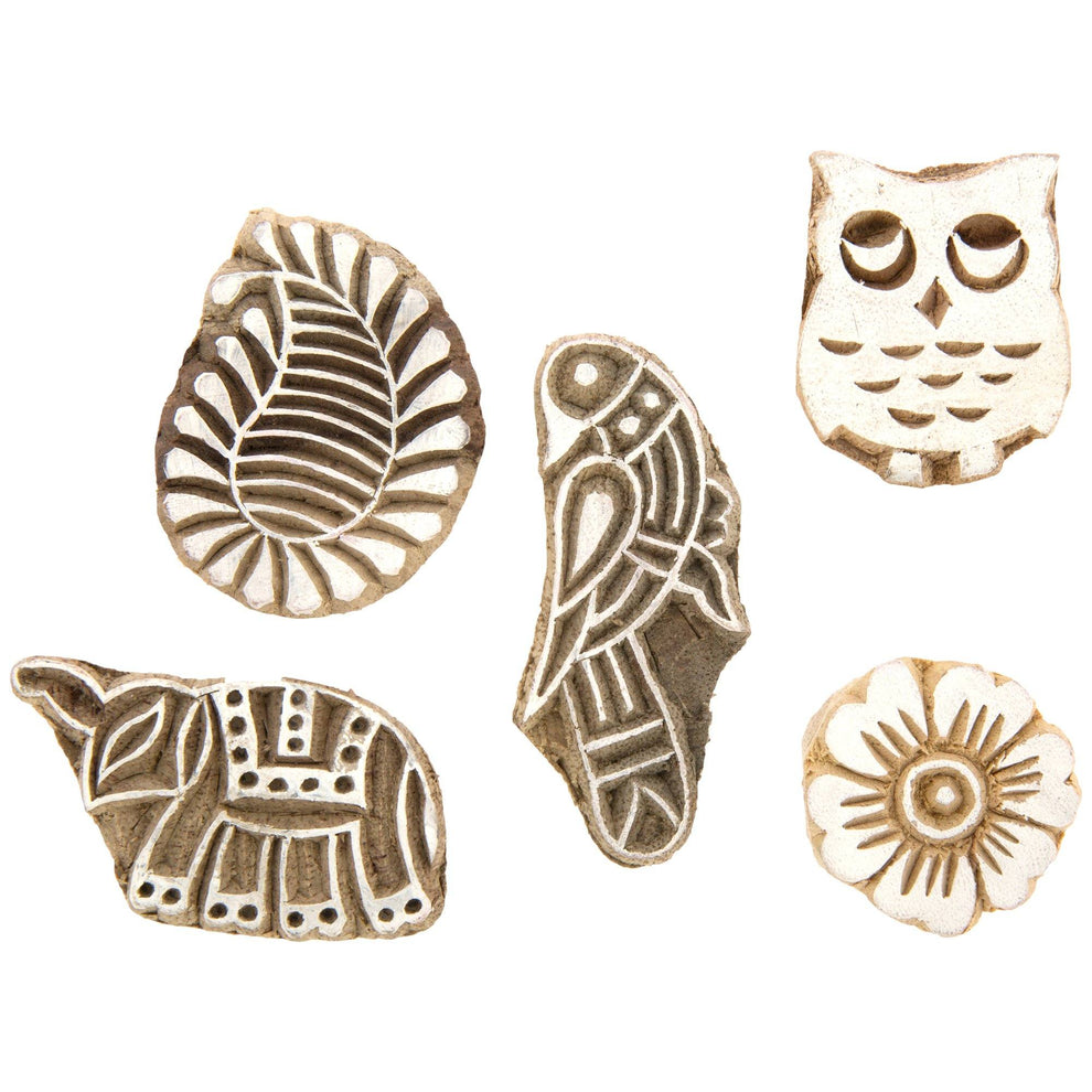 Mini Block Print Stamps Set | GreaterGood