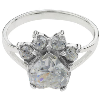 Paw Print Birthstone Sterling Ring | Fair Trade | GreaterGood