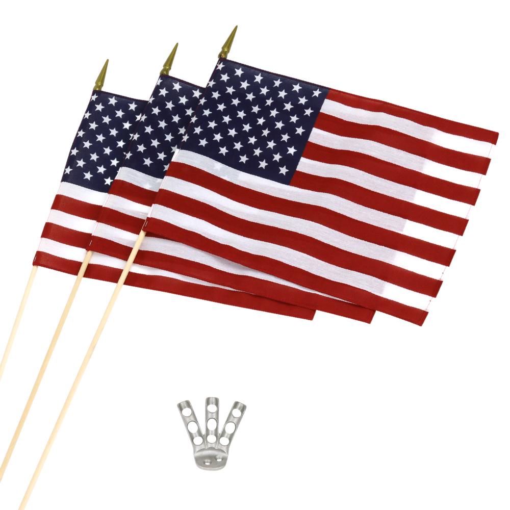 U.S.A. Flag Trio & Bracket Kit | GreaterGood